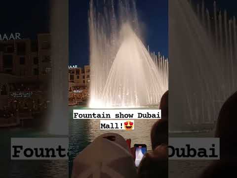 Fountain show at Dubai Mall! 😍 #fountain #show #dubai #mall