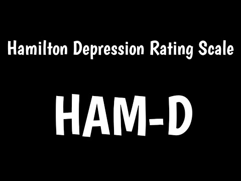 Hamilton Depression Rating Scale | HAM-D | HDRS |