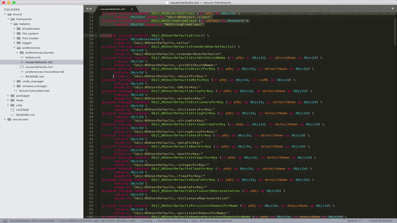 Leveraging Livecode 9's Foreign Function Interface in Levure