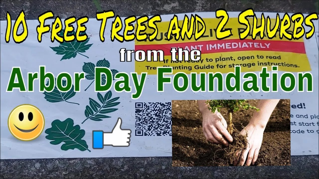 10 Free Trees and 2 Shrubs from The Arbor Day Foundation for filling out a survey and small donation