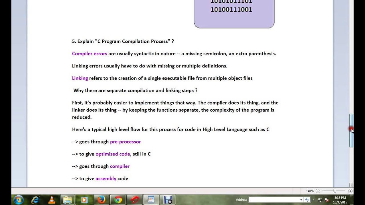 C TUTORIAL  COMPILATION PROCESS FLOW