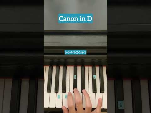 Canon in D - Piano tutorial