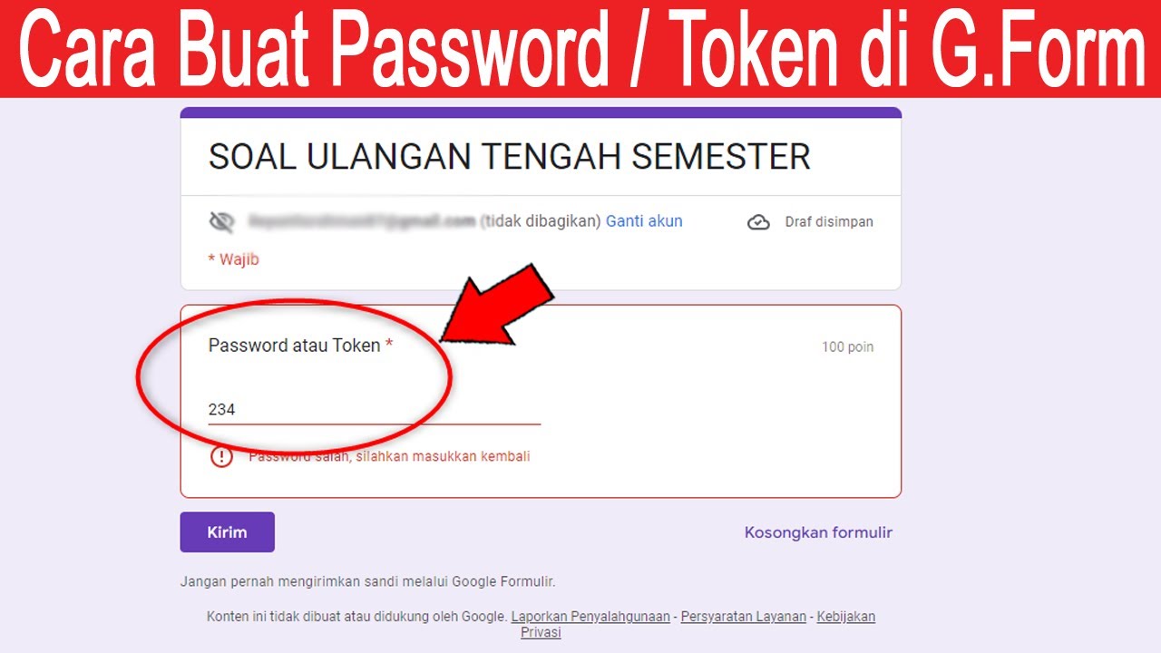 How to Create a Login Form with a Password or Token in Google Forms