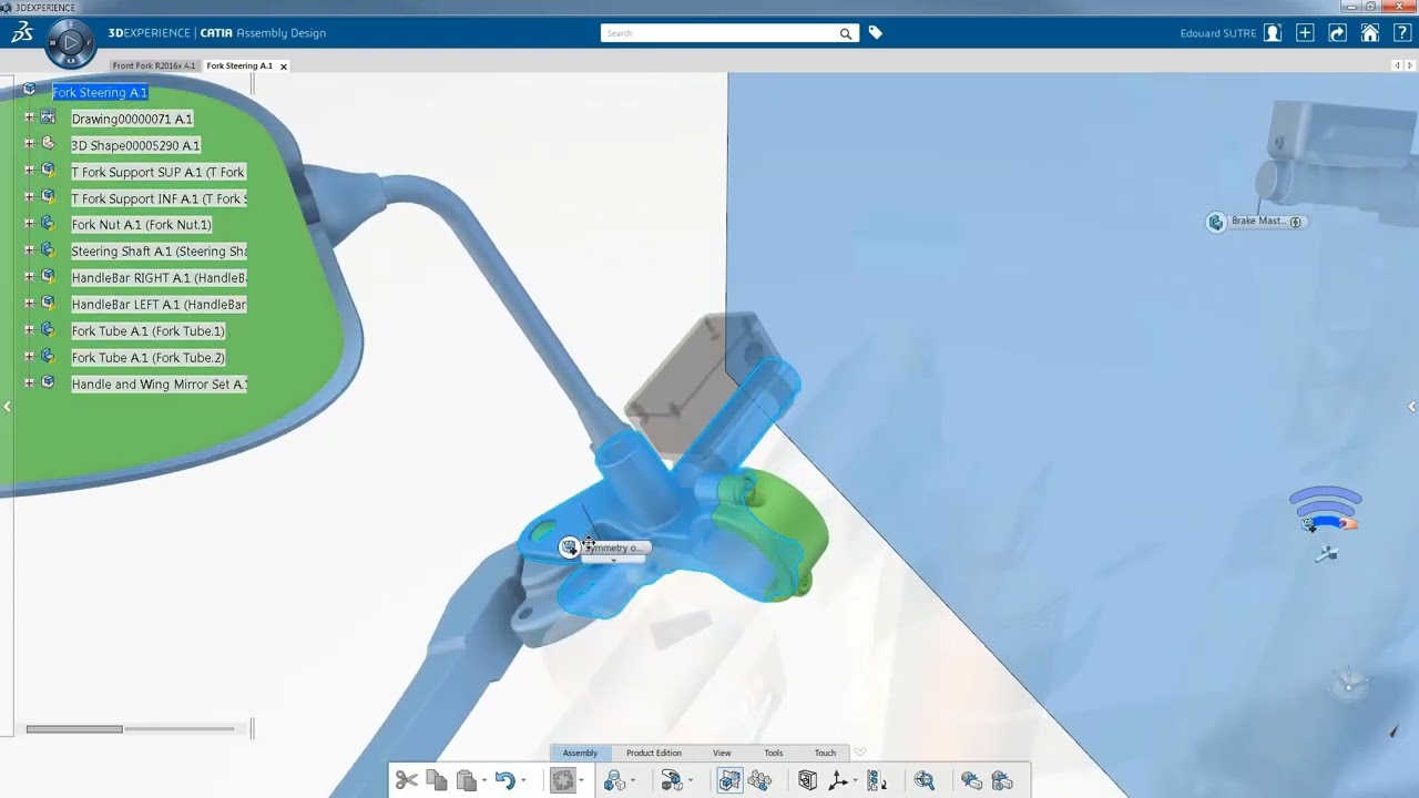 Catia 3DEXPERIENCE assembly UI