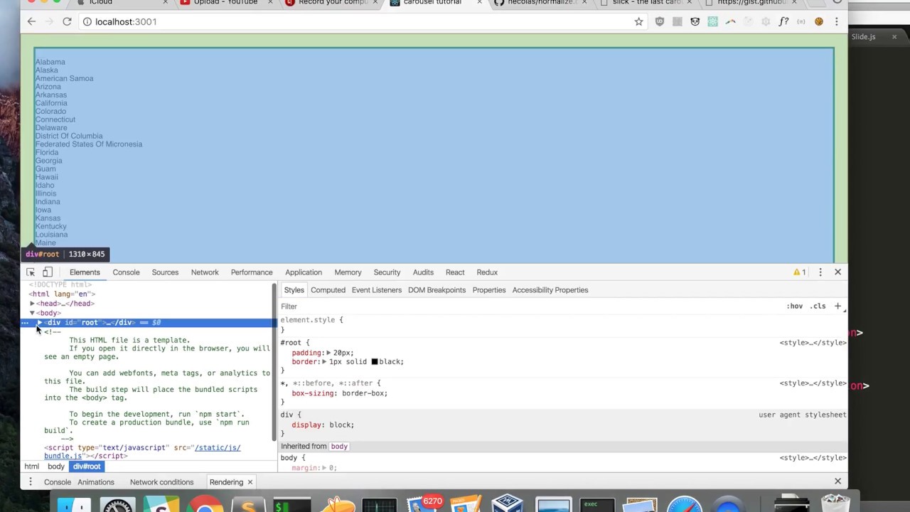 React Carousel Tutorial