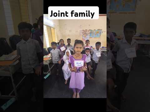 Joint family-nuclear family//types of families#ytshorts #jointfamily