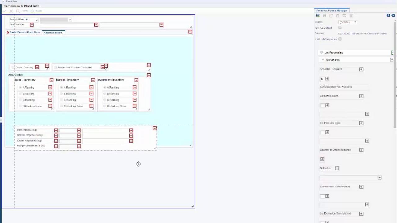 How to Personalize a JD Edwards Form - Demonstration