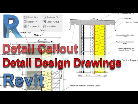 Detail Design Drawing Tutorial in Autodesk Revit: Full Modeling & Detailing (TYPICAL PARAPET DETAIL)