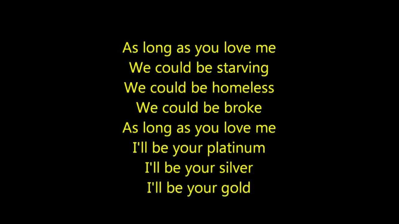 Justin Bieber- As Long As You Love Me Acoustic Lyrics HD