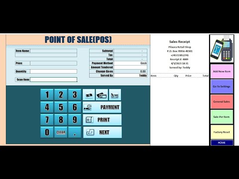 Point Of Sale System With Mobile Bar Code Scanner