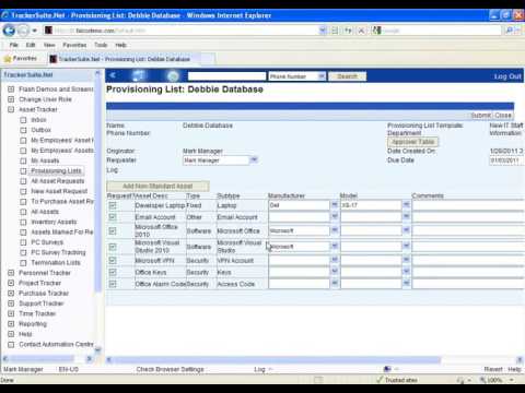 Asset Tracker Software Demonstration Video