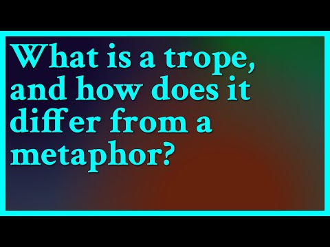 The word trope has shot to prominence in the last couple of decades... And as this article points...