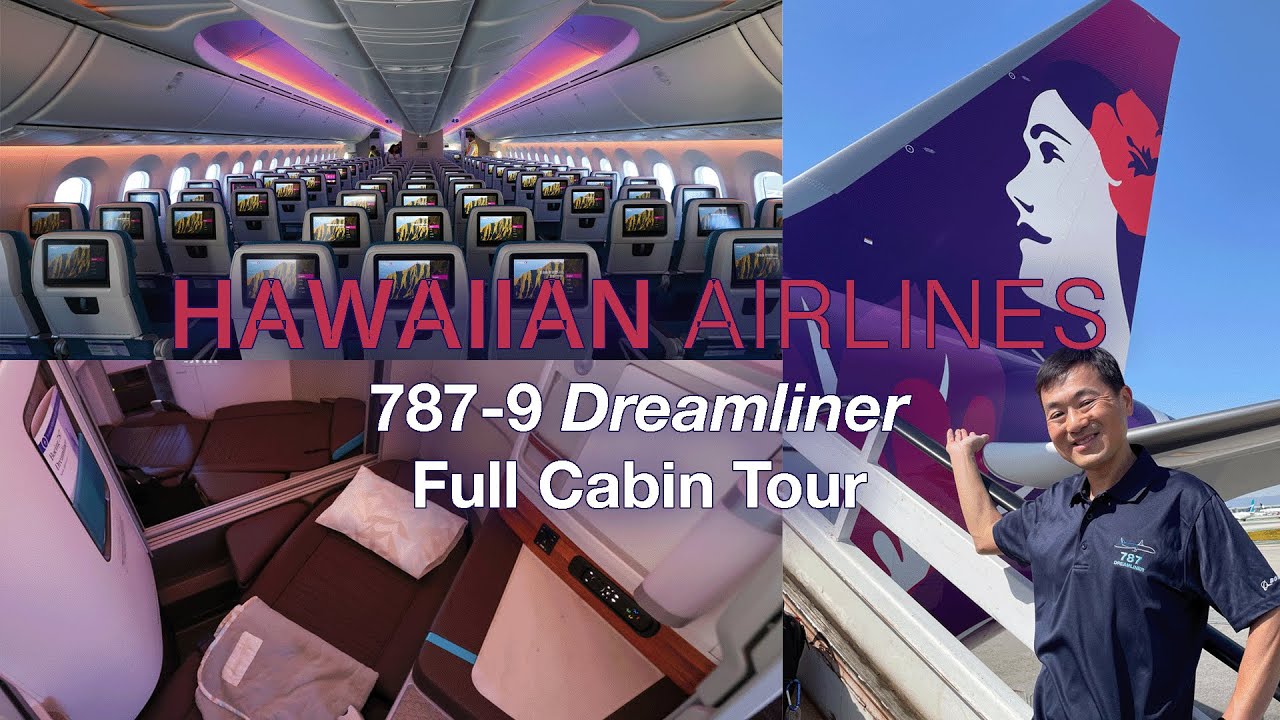 Hawaiian (Alaska) Airlines 787-9 Dreamliner Full Tour in All Classes