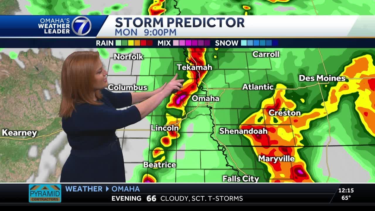Severe storms possible Monday afternoon, evening for Omaha area
