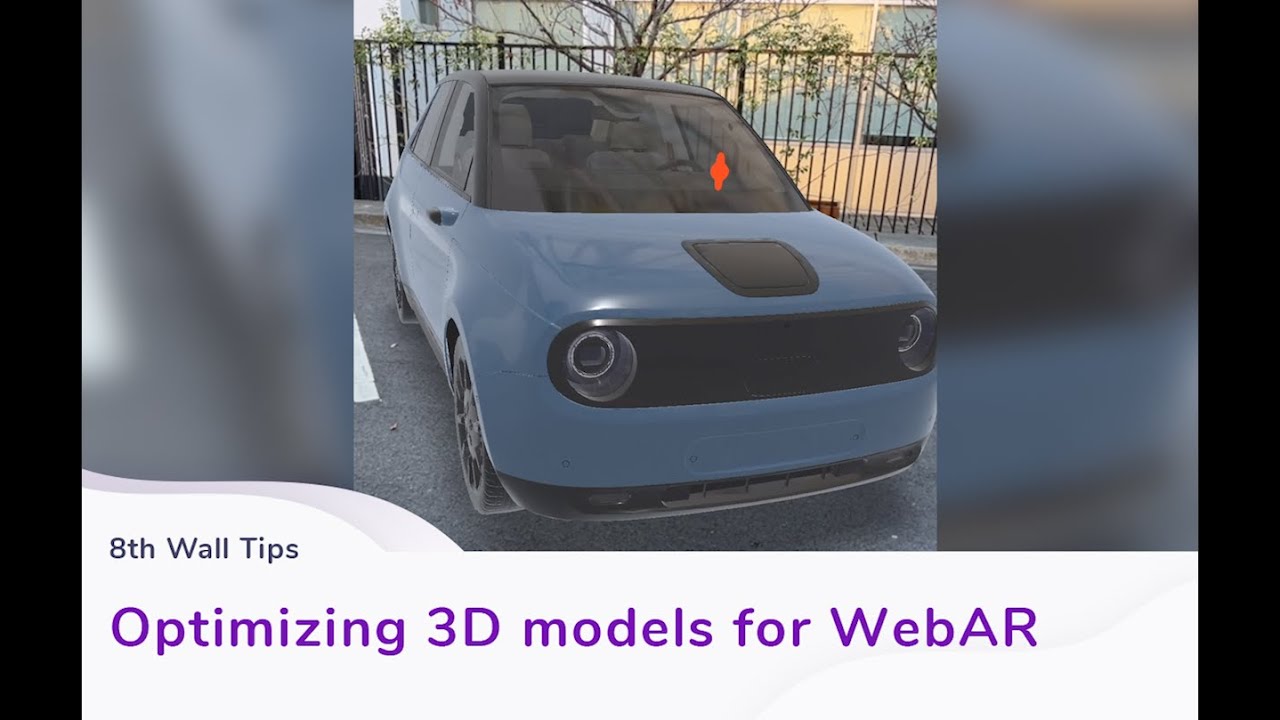 Optimizing 3D models for WebAR
