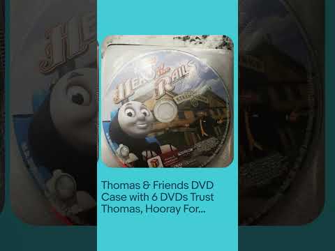 Thomas & Friends DVD Case with 6 DVDs Trust Thomas, Hooray For Thomas, and More