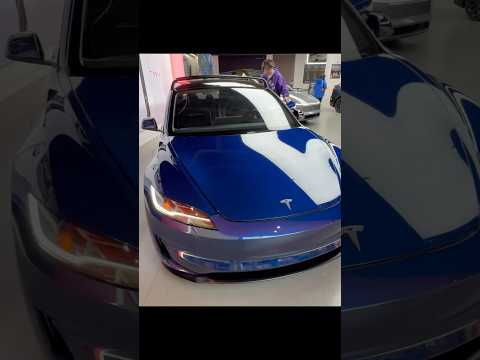 2025 Tesla Model S Deep Blue Metallic Color Option Front Exterior Design