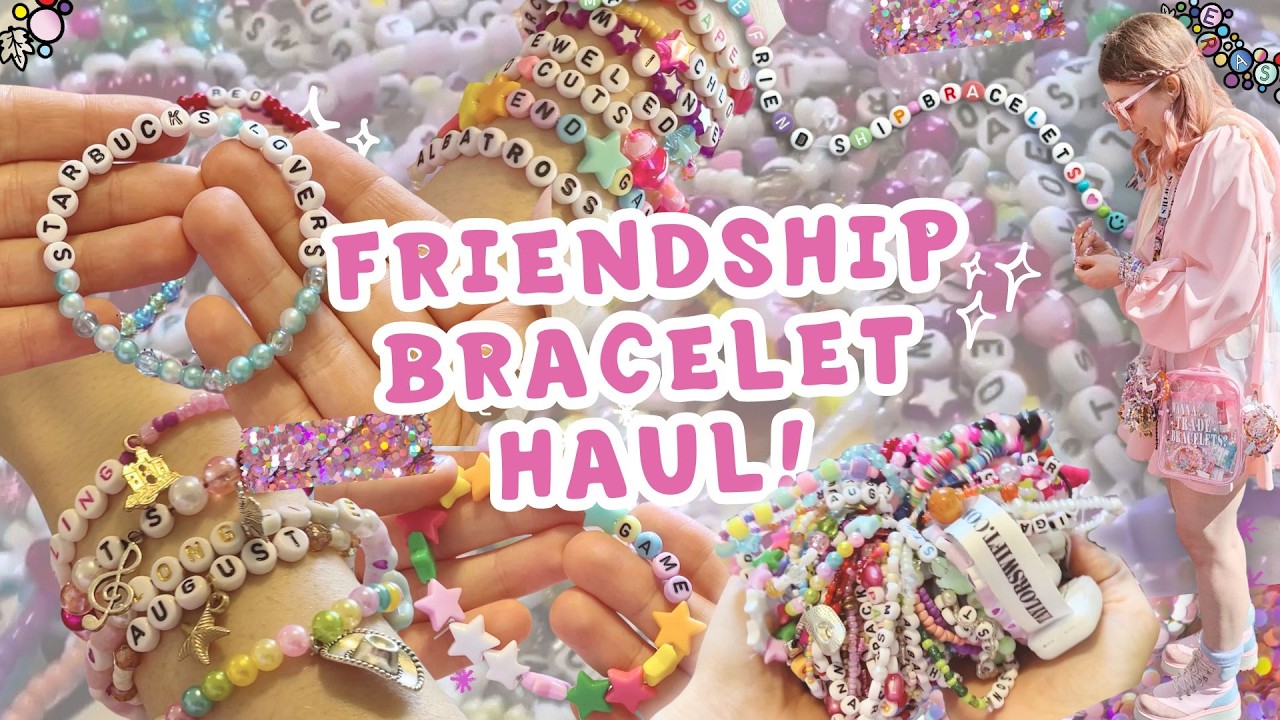 Every bracelet I traded for at the Eras Tour ♡ huge friendship bracelet haul!