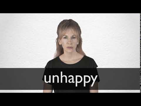 UNHAPPY definition and meaning | Collins English Dictionary
