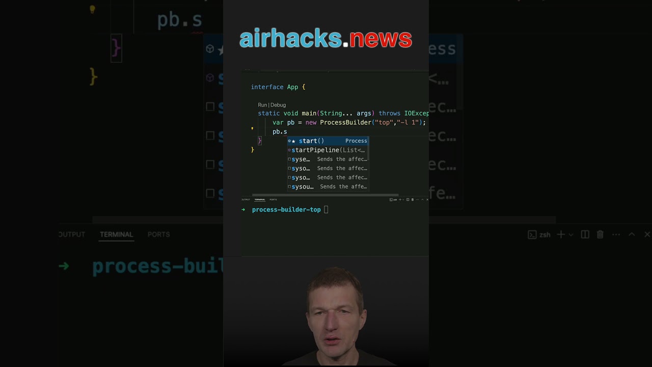 Listing Java Processes with ProcessBuilder and 