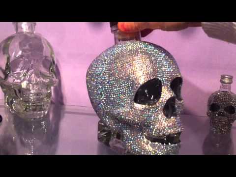 750ml Crystal Head Vodka Bottle covered with Crystals (Crystal AB)