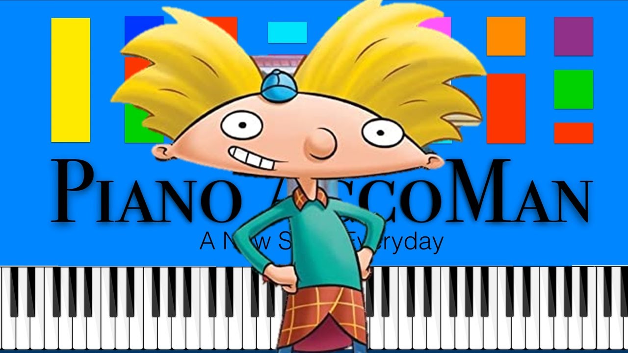 Hey Arnold! Theme Song Slow Medium 4K Piano Tutorial