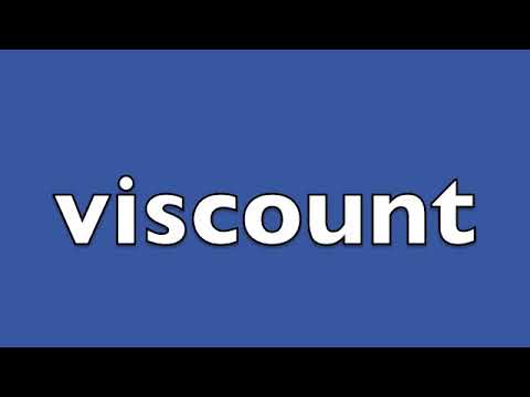 How to pronounce viscount