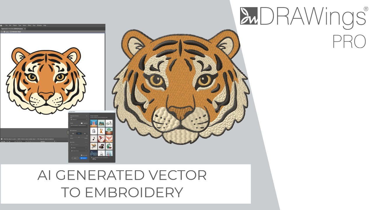 How to Transform Adobe Illustrator AI-Generated Vector Art into Embroidery Designs