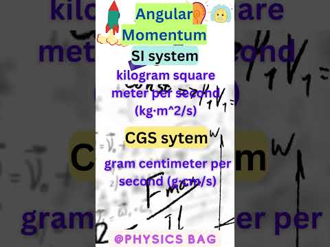 Angular Momentum units ||Physics Words: SI and CGS Units||