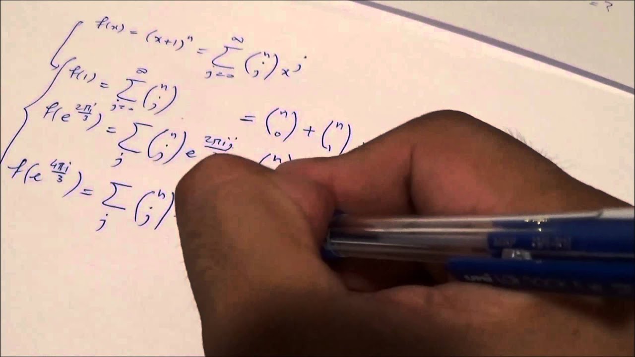 Complex Numbers and Combinatorics - Lecture 2