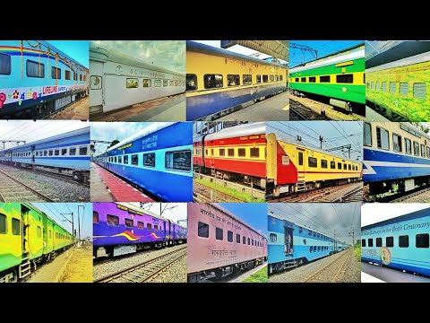 All types of ICF Coach Livery of Indian Railways