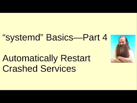 Automatically restart crashed services with systemd