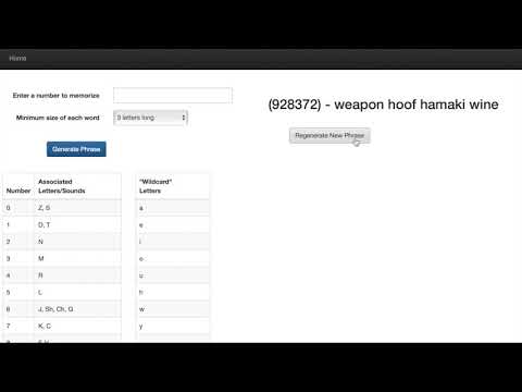 Number Phrase Generator