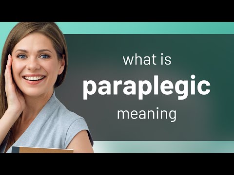 Paraplegic — what is PARAPLEGIC definition