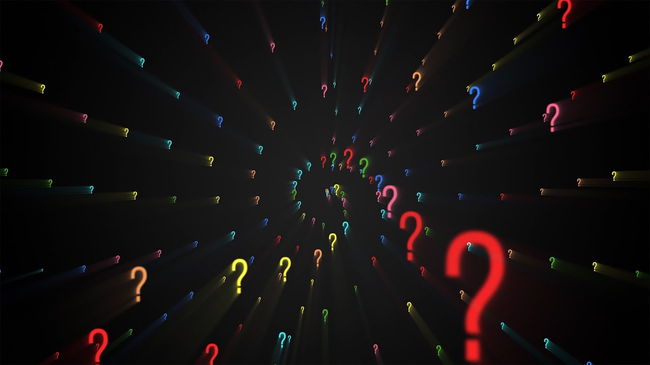 Question Marks Forming Background - 2 clips