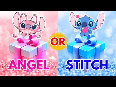 Choose Your Gift! ๐ Angel or Stitch ๐๐ Pink or Blue #stitch