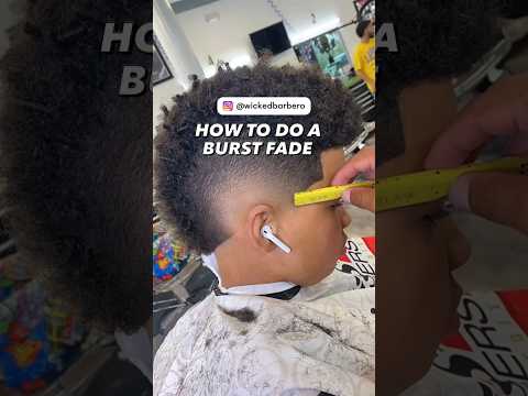 How to do a burst fade! Watch me connect the dots #barber #barbertutorial