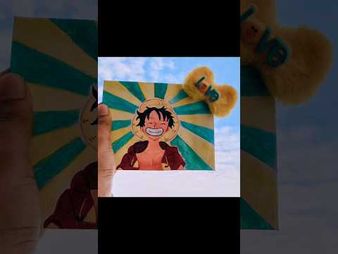 drawing Luffy from one piece 😍#animeart #anime #animeshorts #trending #explore #drawingtutorial
