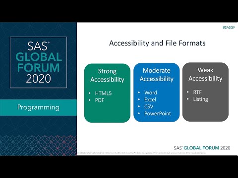 Creating Reports that Comply With Section 508 Using SAS 9.4: Planning Is the Most Important Step