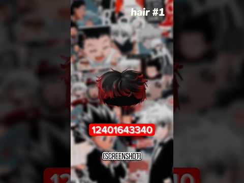 ANIME boy hair ID CODES for Brookhaven! #shorts #roblox