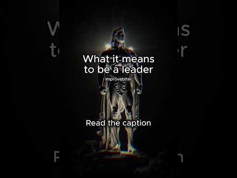 what it means to be a leader