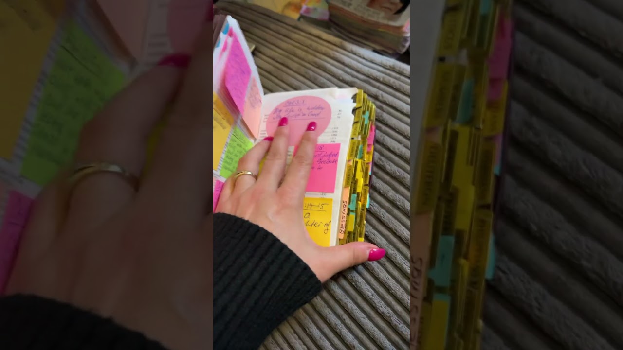 Prayer bible flip through