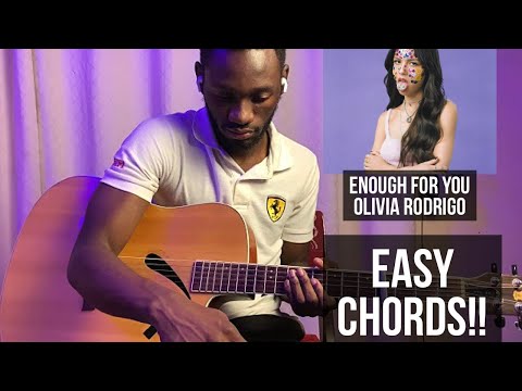 Enough for you ~ Olivia Rodrigo | full guitar tutorial, easy chords