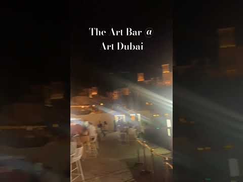 Incredible ART BAR AT ART DUBAI! this exhibition had it all! #artdubai #worldartdubai #dubaiart #art