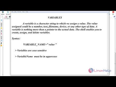 How to write a simple shell script and how to use Variables in shell script