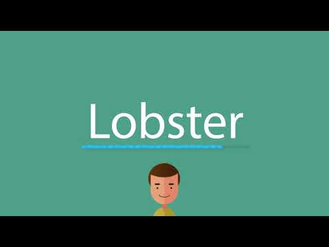 Lobster pronunciation
