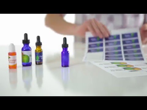 Dropper Bottle Labels - Just Print and Stick
