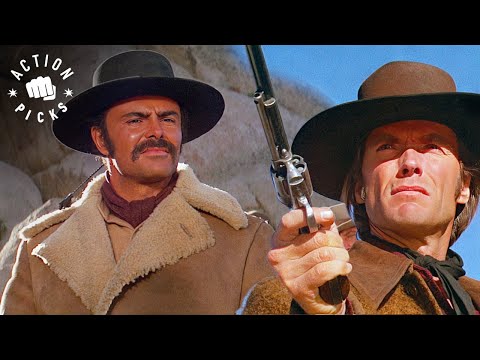 Bounty Hunter Shootout With Mexican Gang (Clint Eastwood) | Joe Kidd