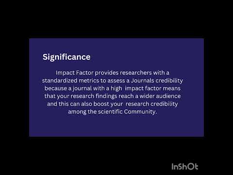 Best ways to find- What is Impact Factor of a journal?