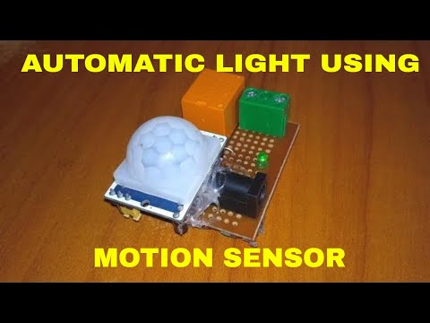 MOTION SENSING LIGHT USING PIR SENSOR